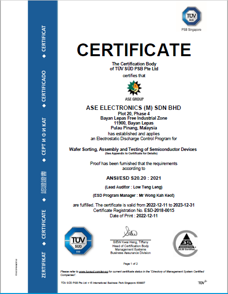 Quality Certification